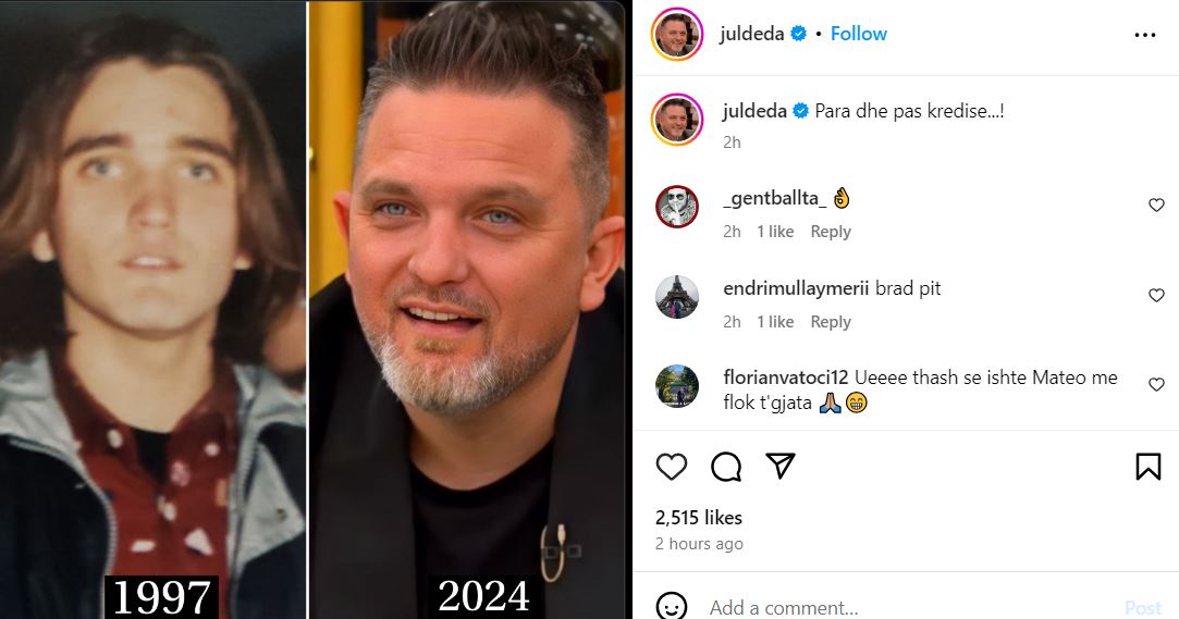 “Para dhe pas kredisë”/ Nuk do e njihni, Julian Deda publikon foton e ...