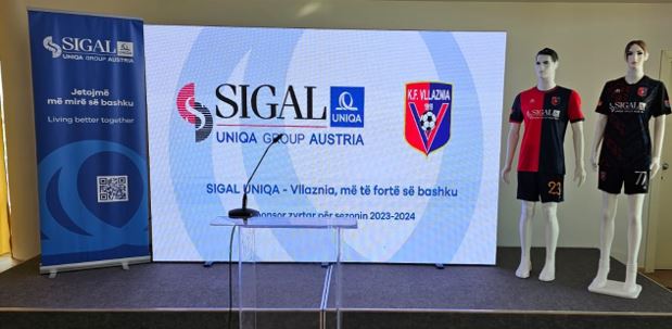 “Realizova një ëndërr”, SIGAL UNIQA, sponsor gjeneral i Vllaznisë ...