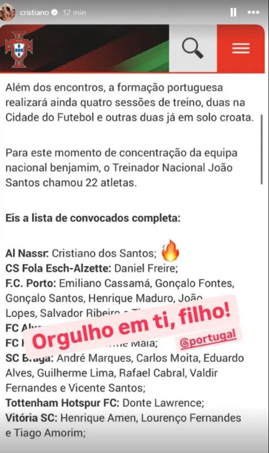 Portugalia do të ketë një tjetër Kristiano Ronaldo! Djali i ikonës ...