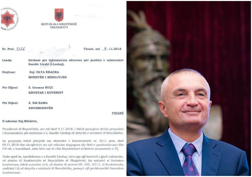 Zbulohet pengesa Kushtetuese për Sandër Lleshin, ja pse nuk e dekretoi Meta