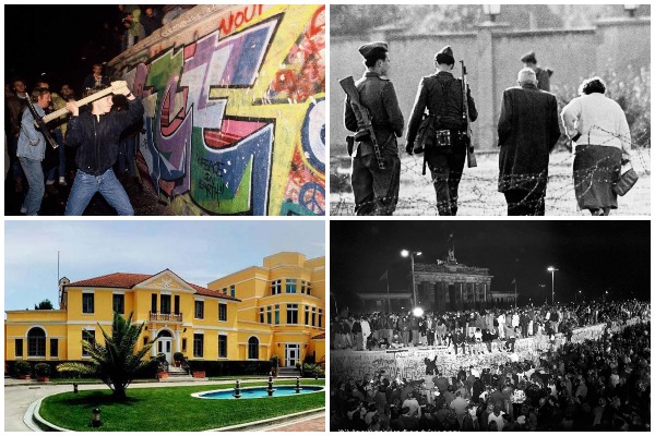 “U ngrit mbi ndasi historike”/ Ambasada e SHBA kujton ndërtimin e murit ...