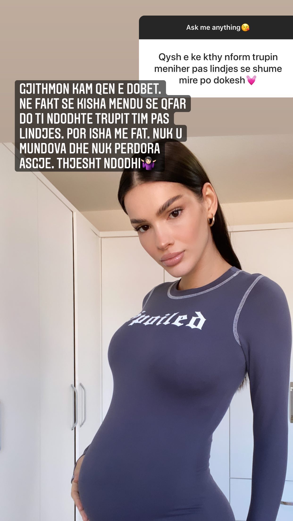 Arbenita Ismajli zbulon si u rikthye në super formë pas lindjes dhe ...