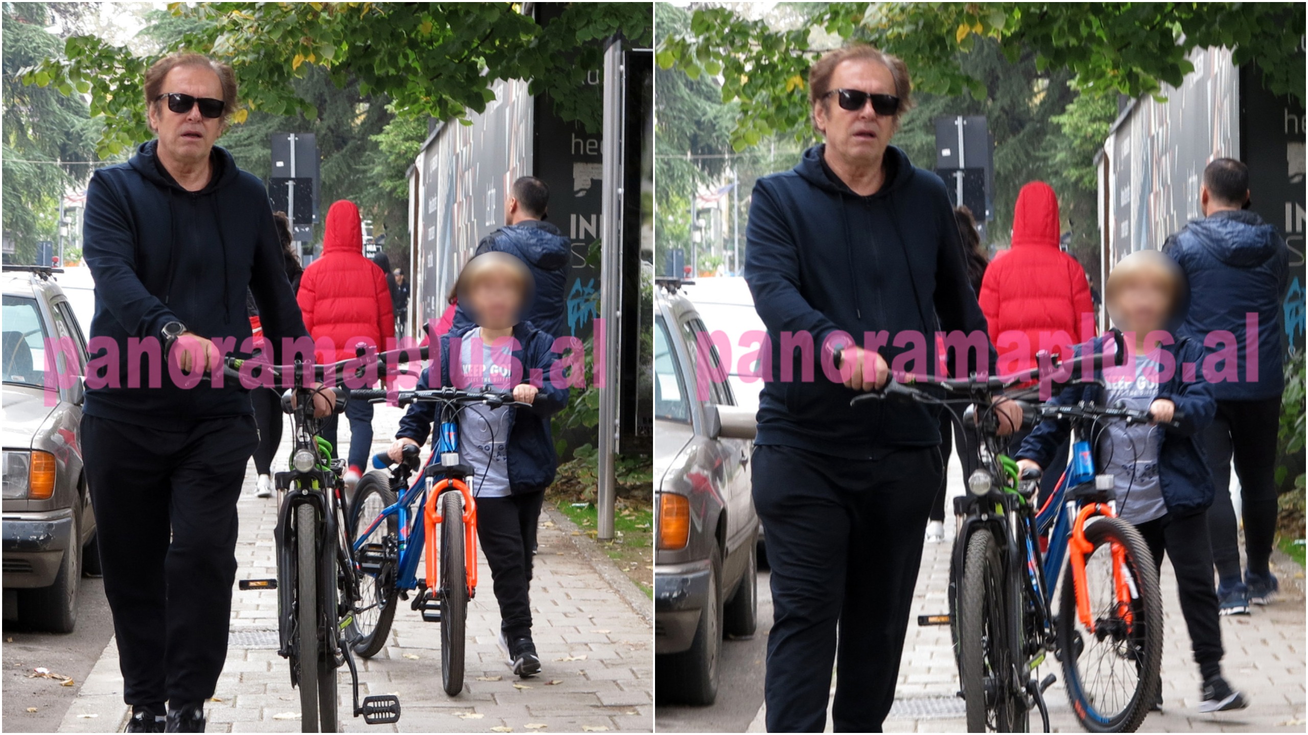 Fotot nga paparazzi/ Reiz Çiço në versionin e gjyshit sportiv, shoqëron ...