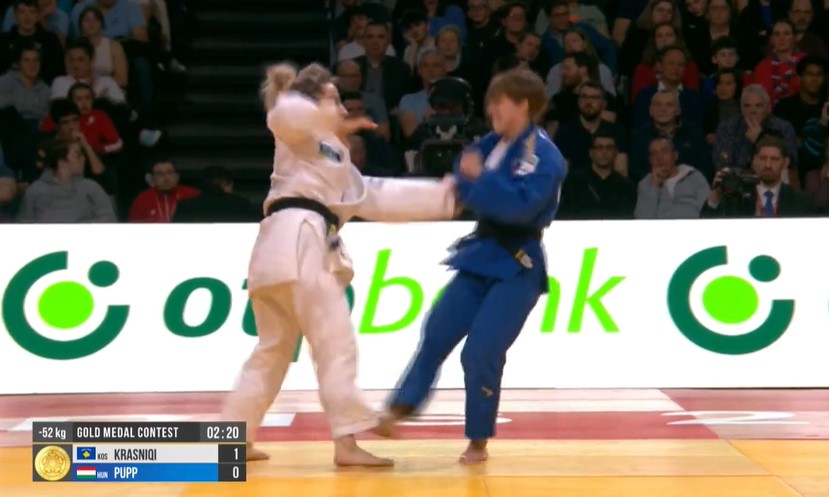 Xhudistja Distria Krasniqi fiton medaljen e artë në Paris! Feston me ...