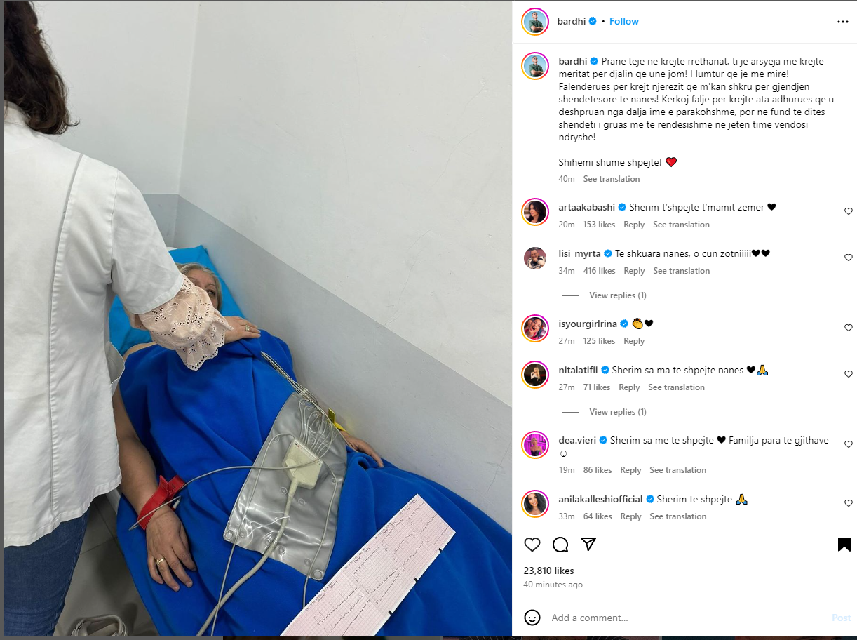 Ndërpreu garën në BBV për shkak të gjendjes shëndetësore të së ëmës ...