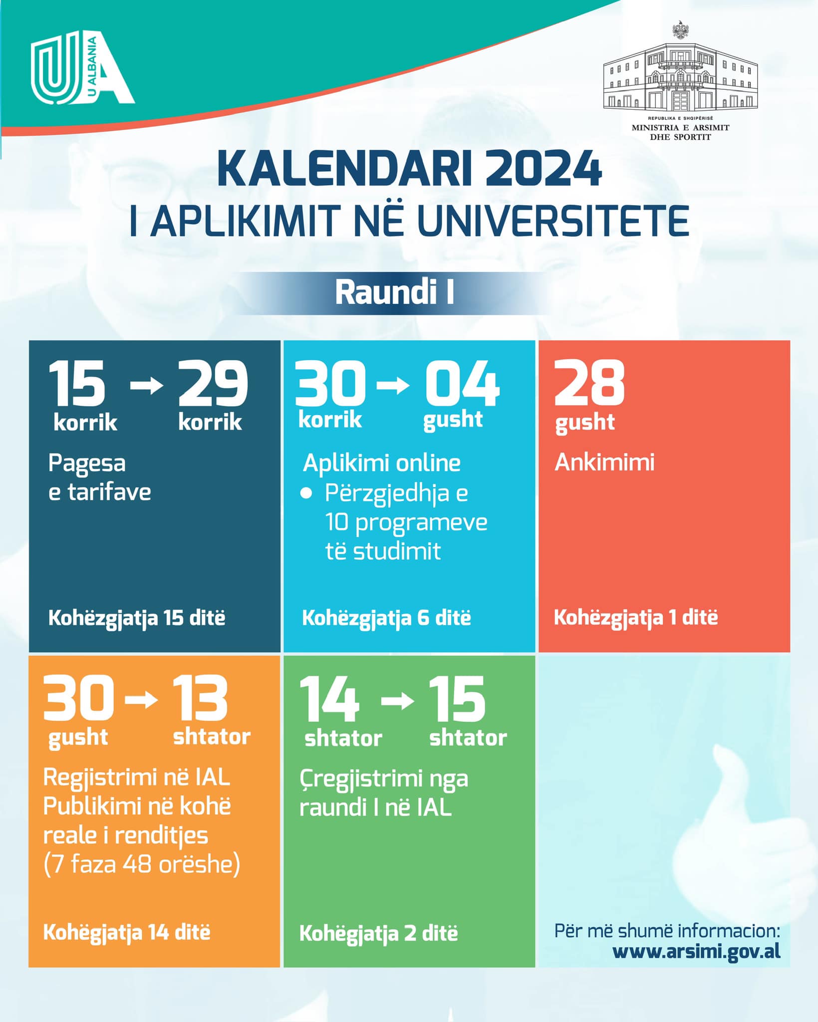 Aplikimi i maturantëve për universitete, Ministria e Arsimit bën ...