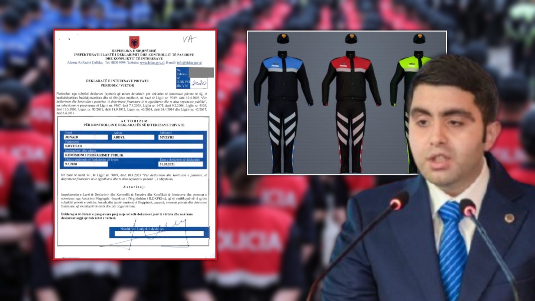 Tenderi i uniformave të policisë dhe lidhjet me kreun e Komisionit të ...