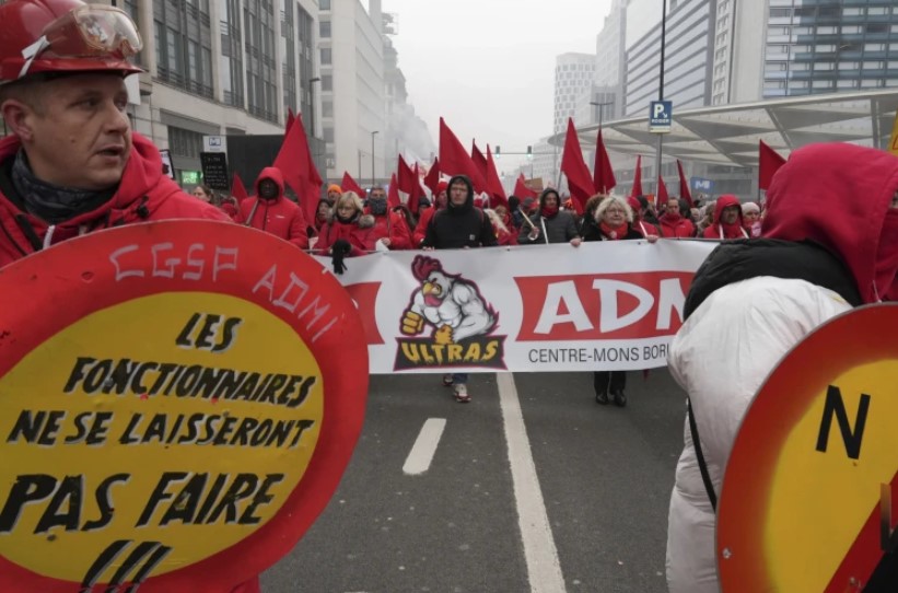 Rritja e moshës së pensionit/ Protesta masive në Belgjikë, qytetarët ...