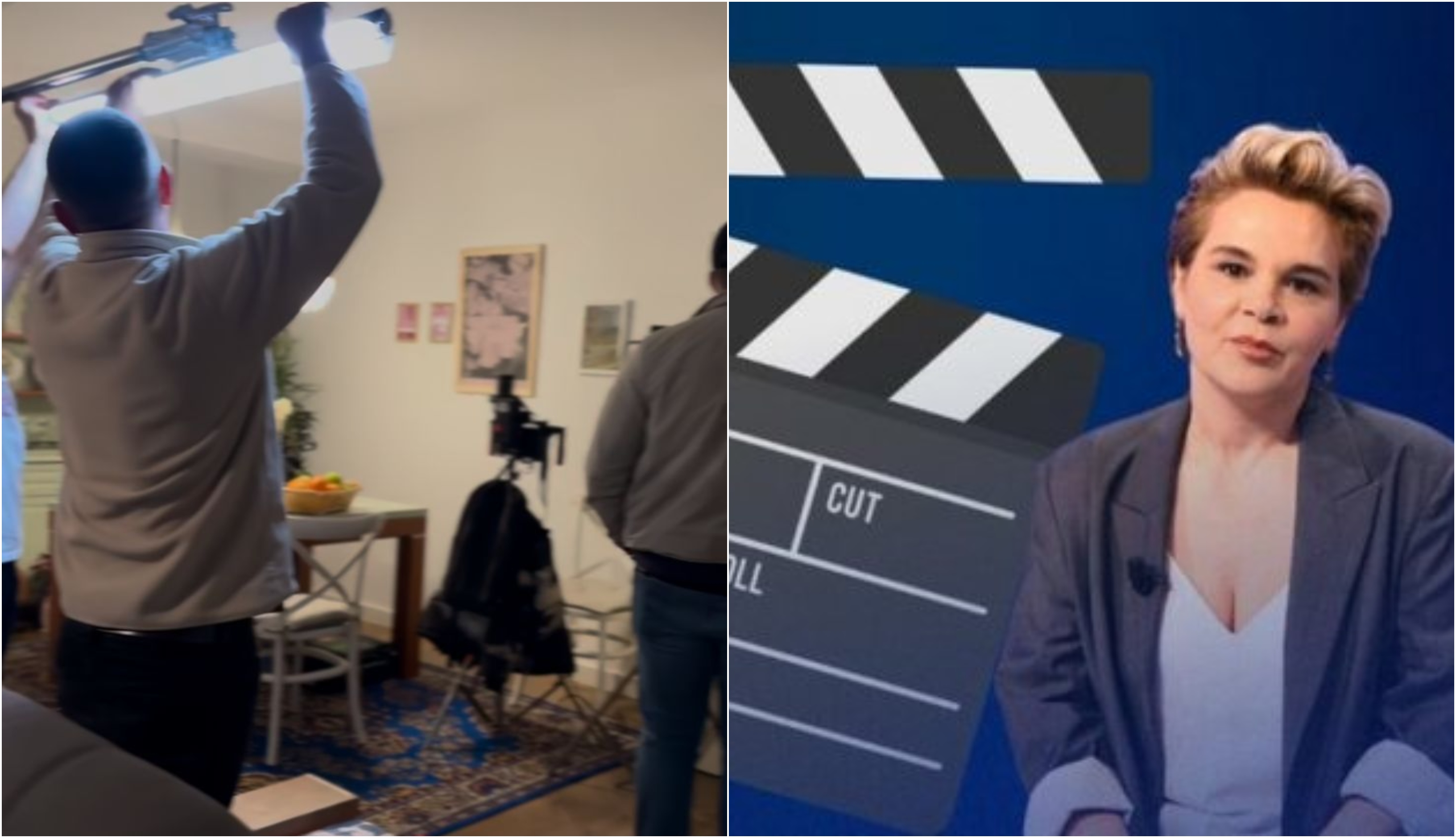 Monika Kryemadhi si aktore, ndan pamjet nga xhirimet e filmit që do të ...