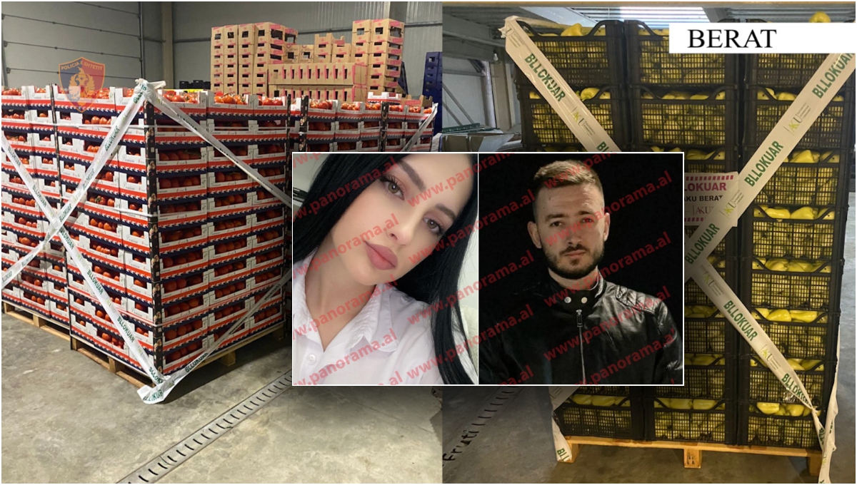 FOTO/ Bllokimi i 8 ton domate me pesticide, identifikohen inspektorët e ...