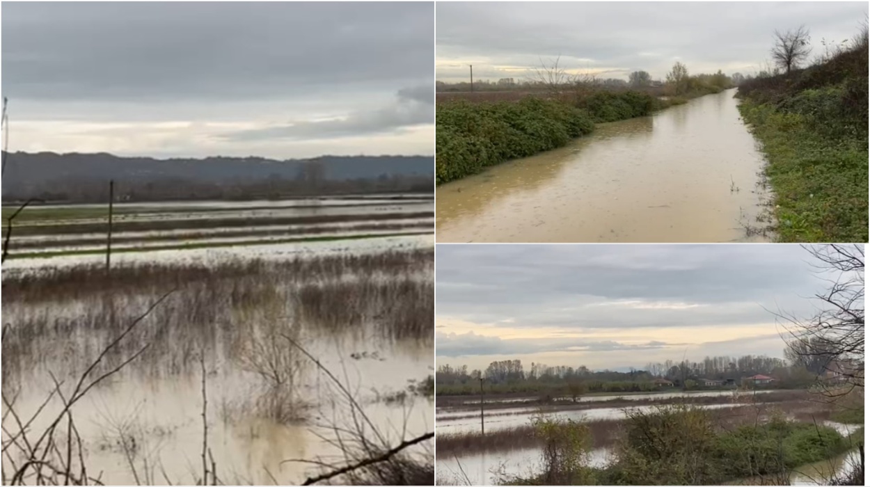 VIDEO/ Bad weather in the country, the Ishëm river overflows its bed ...