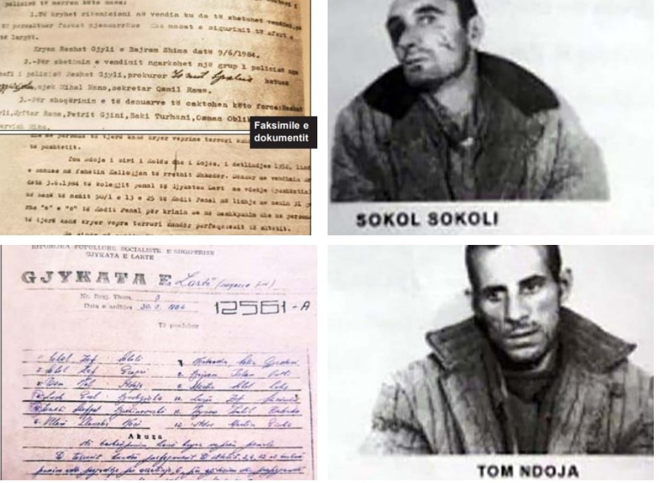 "The eyes of the two executed, Tom Ndoja and Sokol Sokoli, should be ...