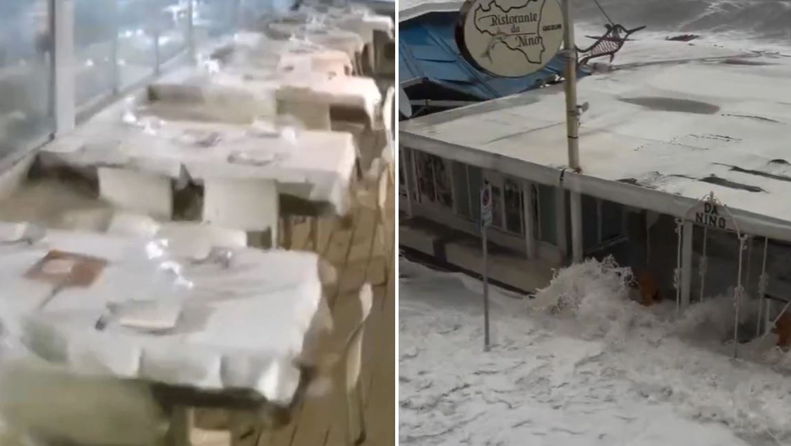 VIDEO/ “Dallgët e detit, sa katër kate pallati!”- Katastrofa nga moti i ...
